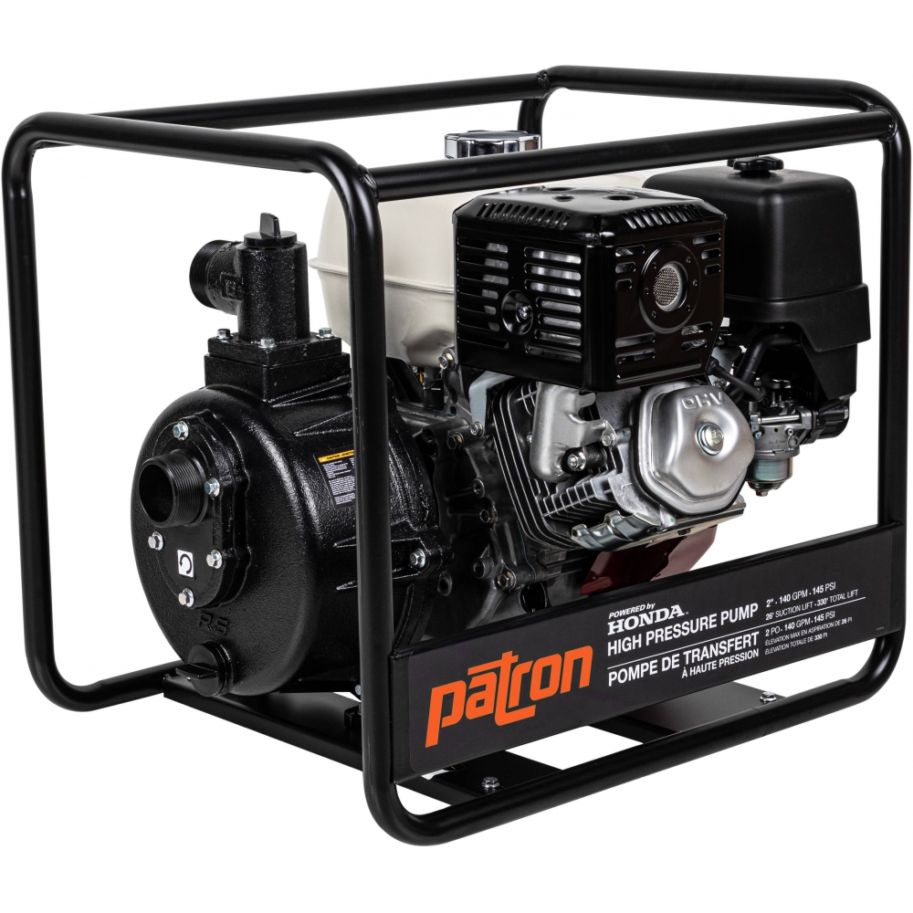 Rentquip Canada | Patron WPH-213 - 2" High Pressure Pump, Honda 13HP