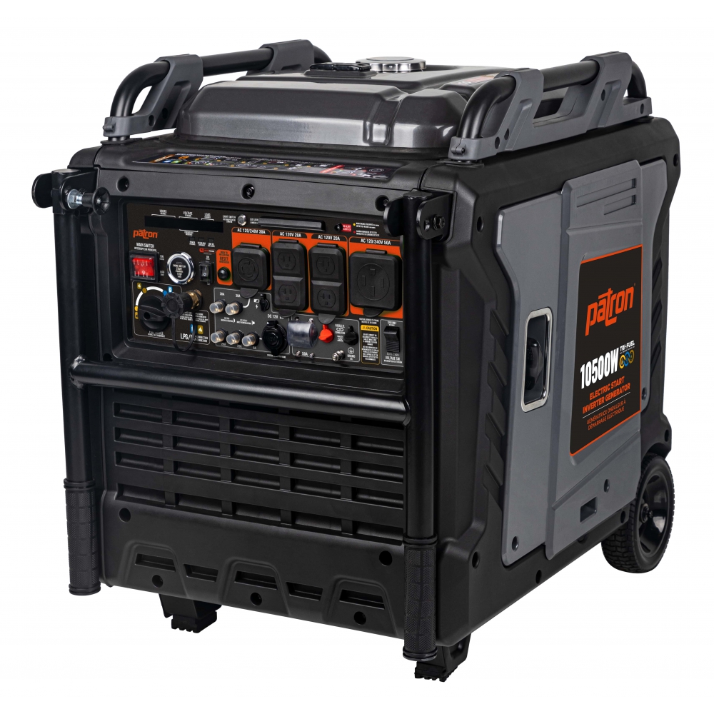 Rentquip Canada | Patron GI-10500T - 10,500W Tri-Fuel Inverter Generator